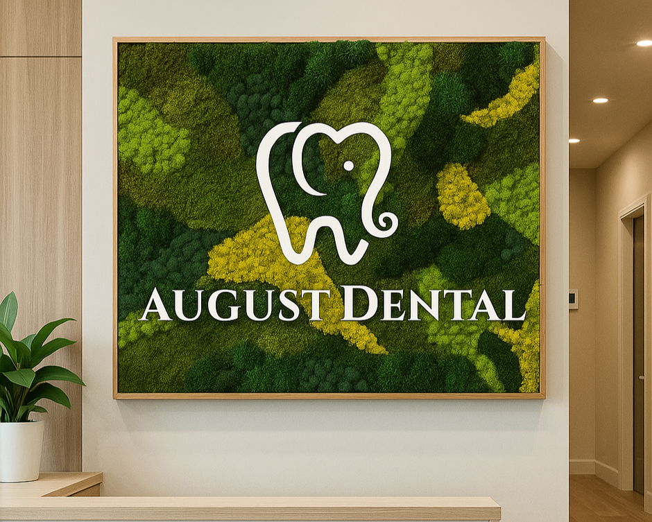 Custom Moss Signs & Logos - Branded Moss Art | The Moss Shop